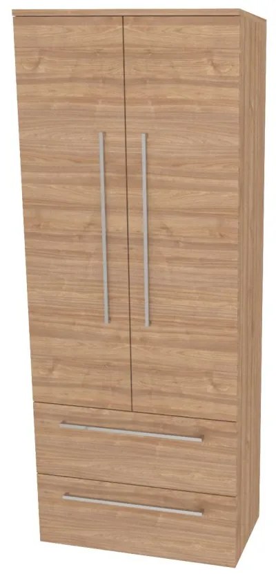 Mereo Mereo, Bino, koupelnová skříňka vysoká 163 cm, dvojitá, Multidecor, CN699LSW1