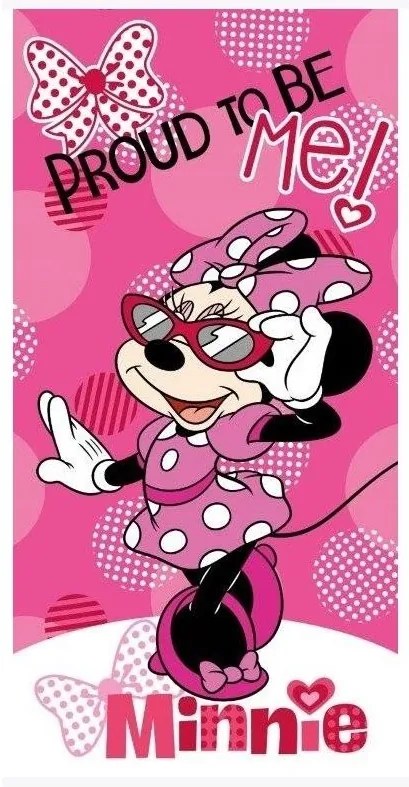 Faro · Plážová osuška Minnie Mouse - Disney - Proud to be me! 70 x 140 cm