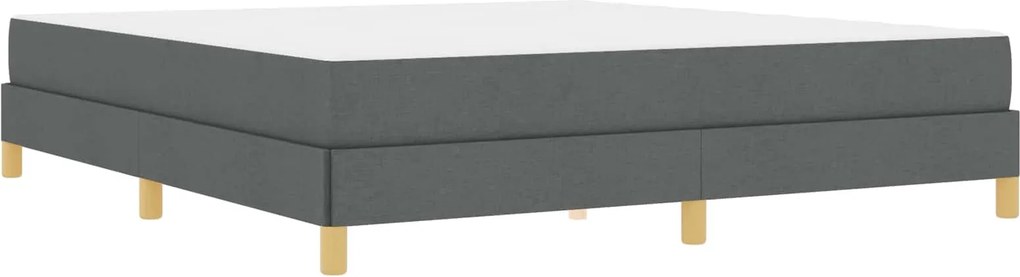 Postel s boxspringem s matrací Tmavě šedá 180 x 200 cm textil 3398585