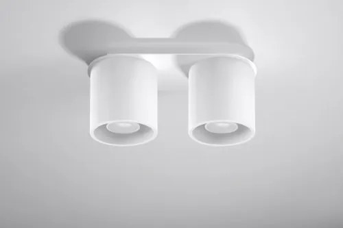 Stropní svítidlo SOLLUX Orbis 2 GU10 2x40W bez zdroje SL.0056 bílá