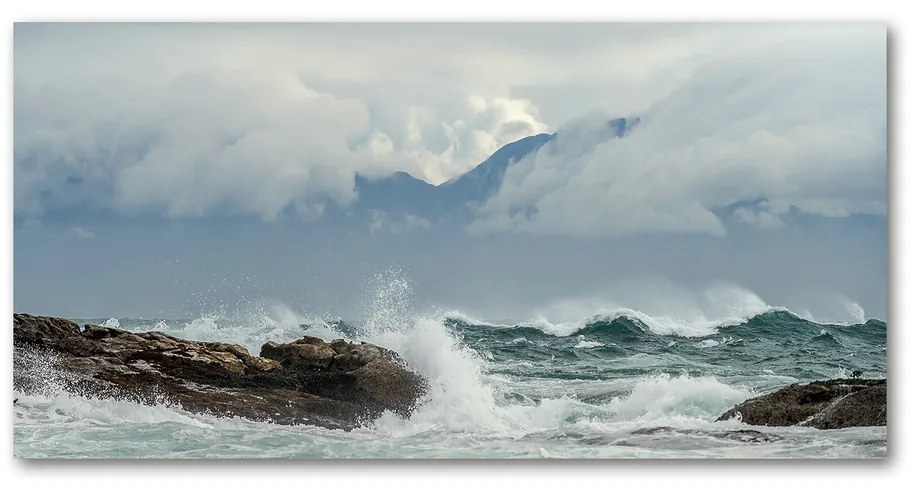 Wallmuralia Fotoobraz na skle Rozbouřené moře 100x50 cm