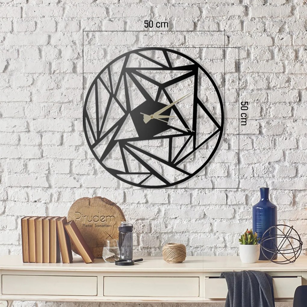Dekorativní nástěnné hodiny Perspektif 50 cm černé