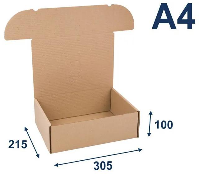 Standardizované krabice na tiskoviny A4, 305 x 215 x 100 mm, 20 ks