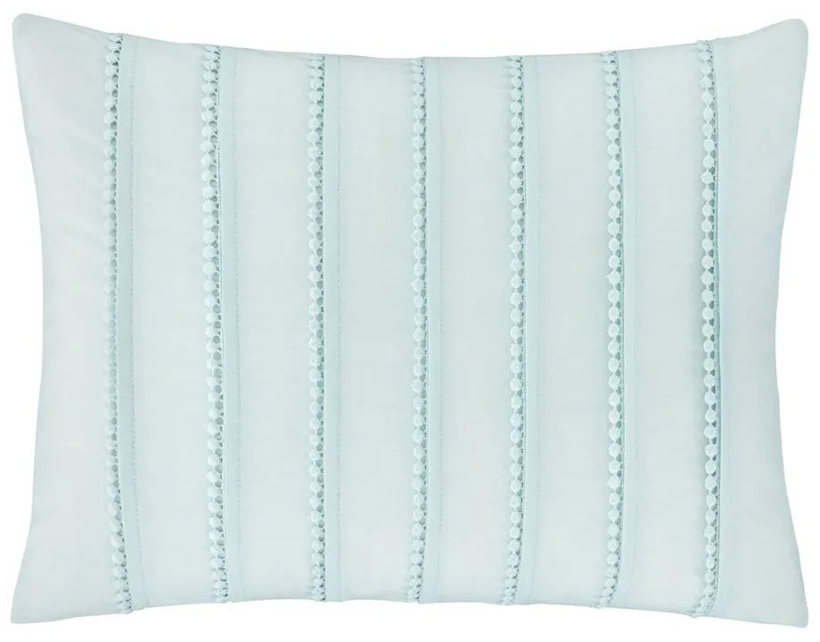 Zelený polštář Catherine Lansfield Pom Pom, 30 x 40 cm