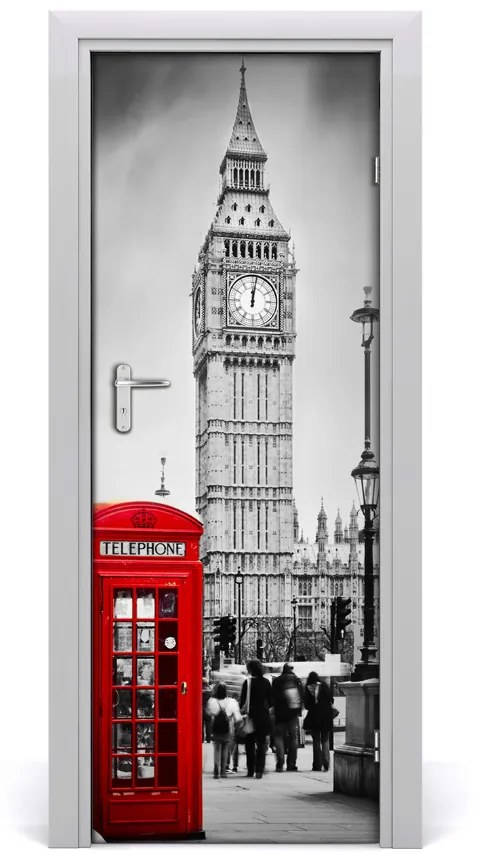 Fototapeta samolepící na dveře Big Ben Londýn 75x205 cm