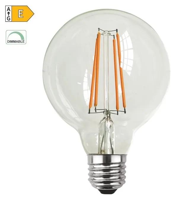 Diolamp LED Globe Filament žárovka čirá G95 10W/230V/E27/2700K/1220Lm/360°/Dim