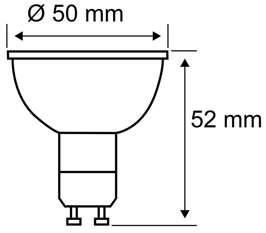 Paulmann 28984 stříbrná LED žárovka GU10, 7W 2700K, stmívatelná