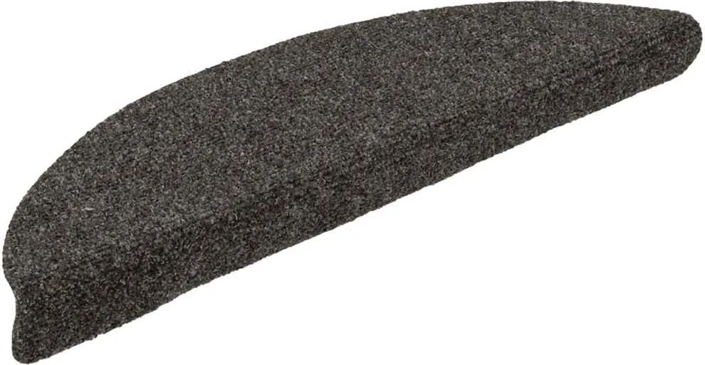 Schodové rohože samolepicí 20 ks 56 x 17 x 3 cm antracitové půlkulaté 3365675