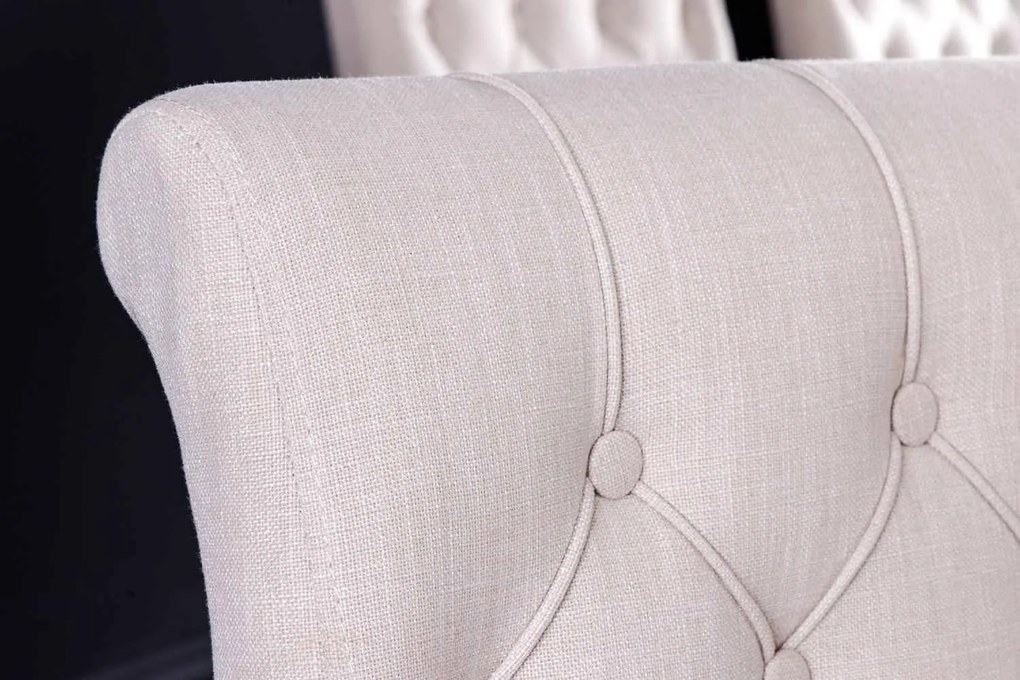Designová židle s područkami Queen II béžová