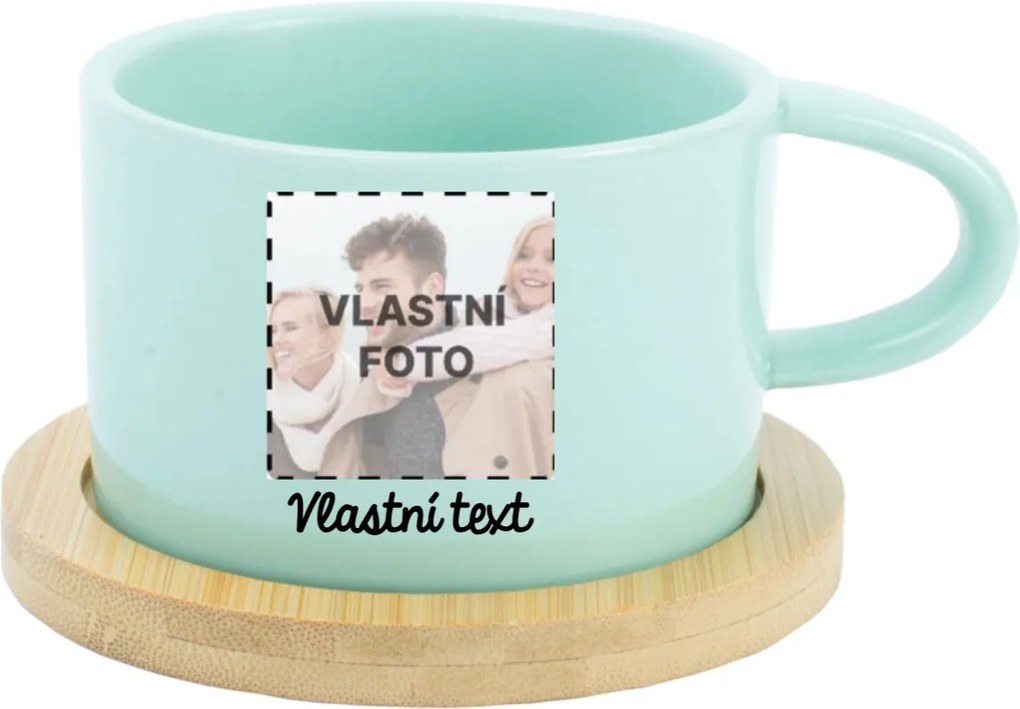 Personalizovaný keramický hrníček "MAKRONKA" s fotografií