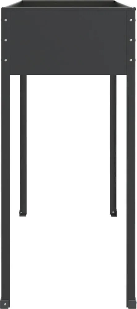 Zahradní truhlíky 2 ks antracitové pozinkovaná ocel 3154237
