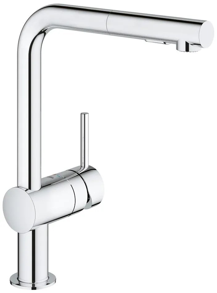 Grohe Minta - Dřezová baterie s výsuvnou sprškou, chrom 30274000