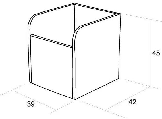 Skříňka na boxy CASPER ce - creme