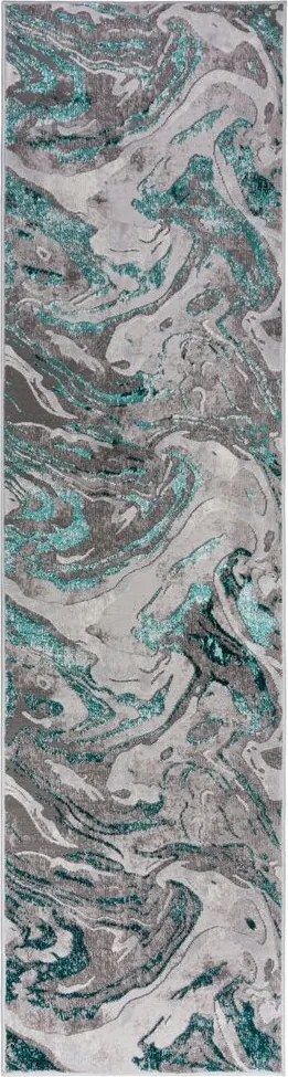 60x230 Běhoun Eris Marbled Emerald