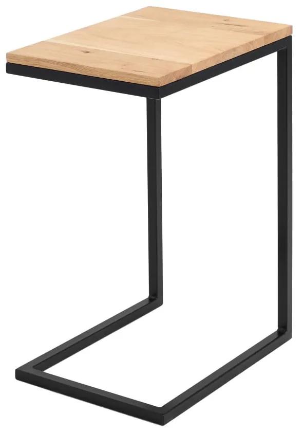 Odkládací stolek s černou konstrukcí Custom Form Lupe