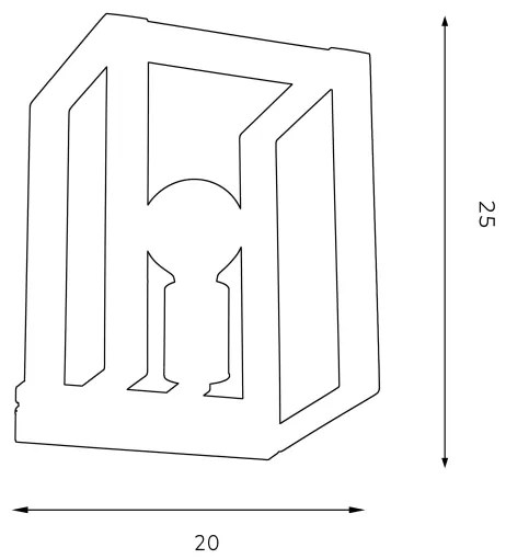 Nástěnné svítidlo KARTEL 1xE27/60W/230V