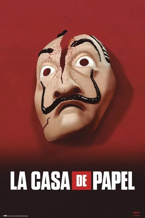 Plakát, Obraz - La Casa De Papel - Mask, (61 x 91.5 cm)