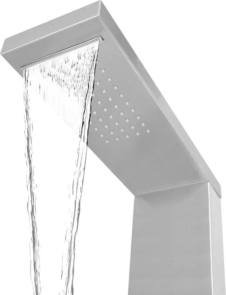 Sprchový panel set z nerezové oceli s čtvercovým designem 142371