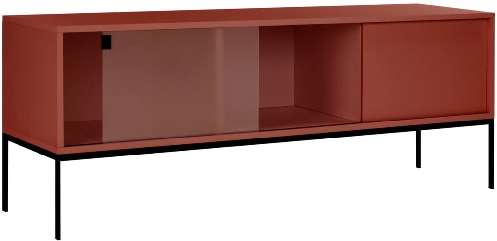 OnaDnes -20% noo.ma Červený TV stolek Met 160 x 42 cm