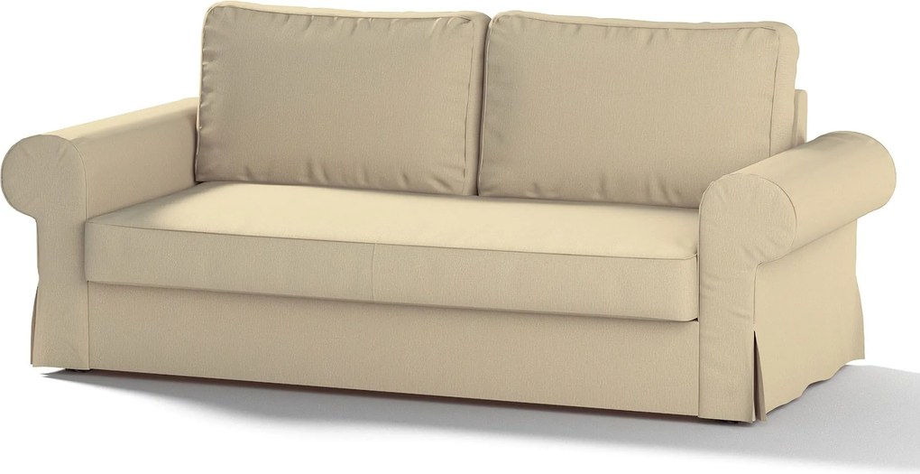 Potah na pohovku IKEA Backabro, 3-místná, rozkládací barva krémová látka lesklé, pletený vzor