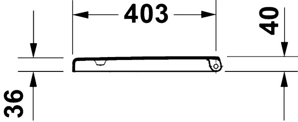 Duravit 28310000 - Záchodové prkénko D-CODE 37,4x42 cm bílá