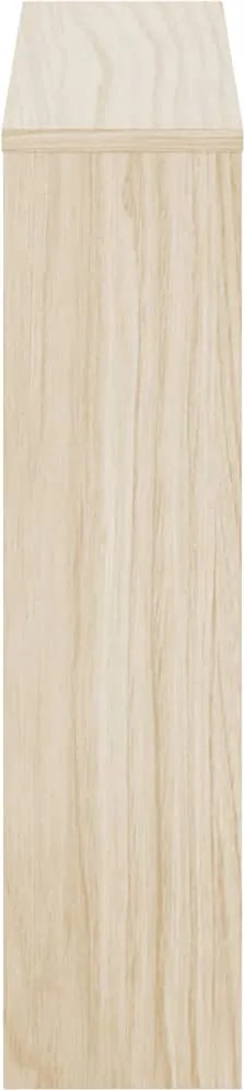 Botník dvoupatrový zrcadlo dub 63 x 17 x 67 cm 243045