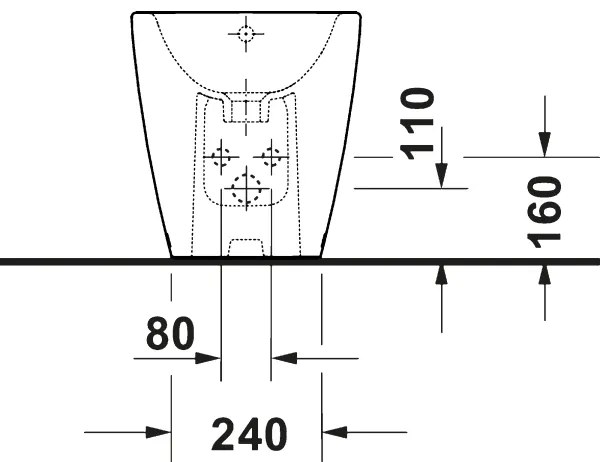Duravit 2294100000 - Stojící bidet D-NEO keramika/lesklá bílá
