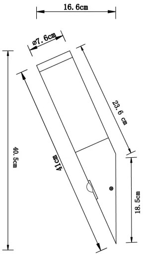 Globo 3157S - Venkovní svítidlo DACIA 1xE27/60W/230V IP44