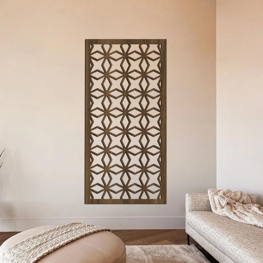 dřevo života Dekorační panel na stěnu STARS Rozměry (cm): 50x95, Barevný vzor: Černá