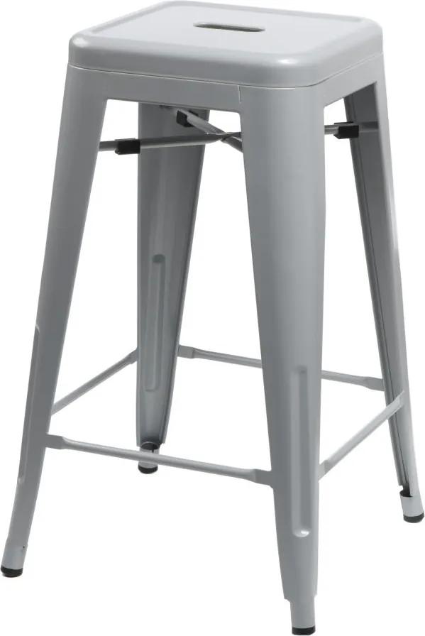 Barová židle PARIS 66cm šedá inspirovaná TOLIX