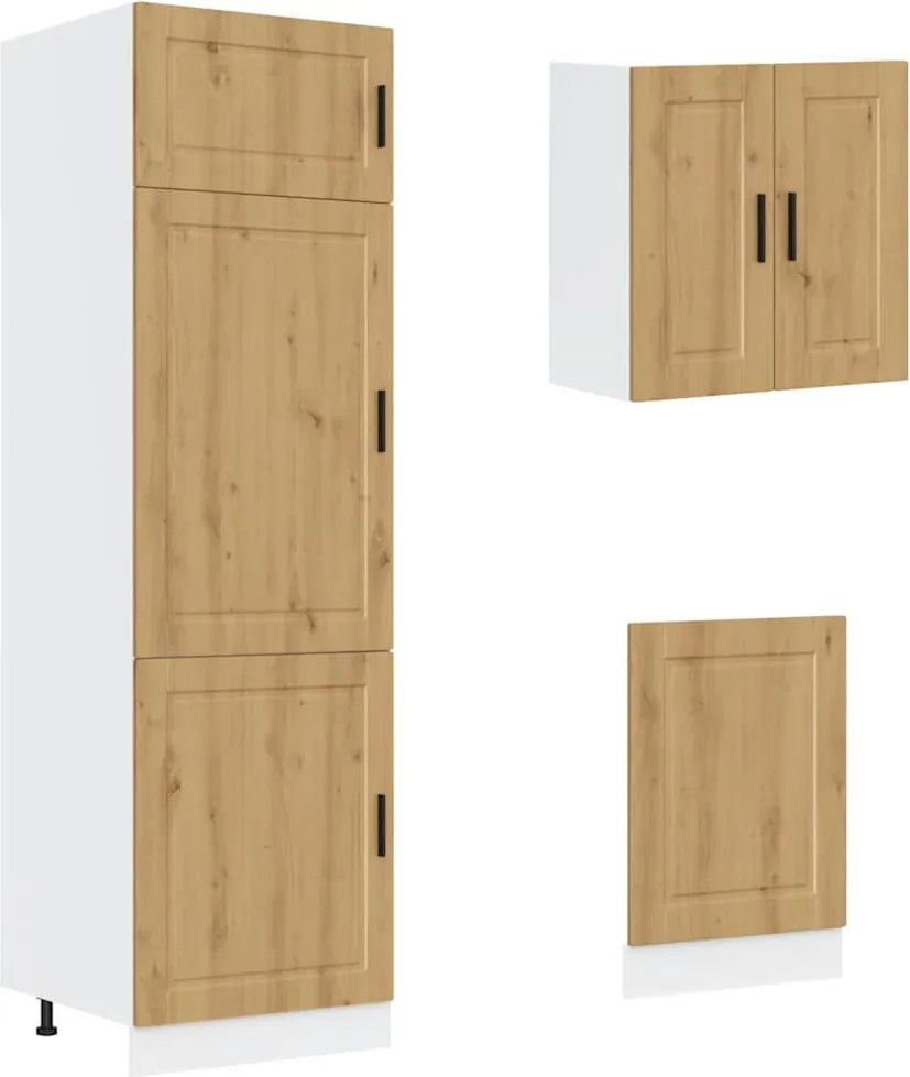 8dílná sada kuchyňských skříněk "Kalmar" dub artisan kompozit 3314820