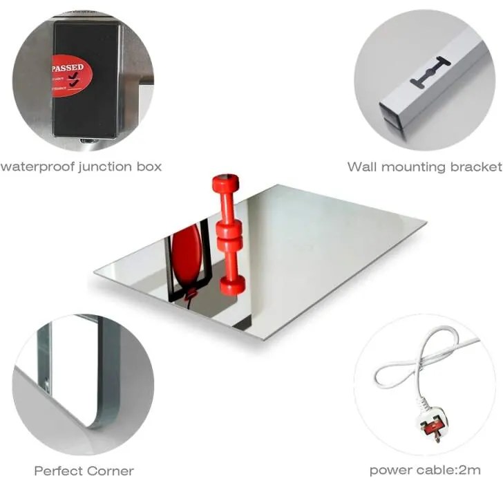 ByeCold | Zrcadlový infrapanel | 580W | 100x60 cm | WiFi termostat | Dálkový ovladač | Výhřevnost 10,5m² | IGT2-G1006M