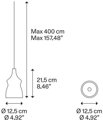 Lodes Nostalgia small glossy smoke, závěs z kouřového skla, 11W LED 2700K, prům. 12,5cm
