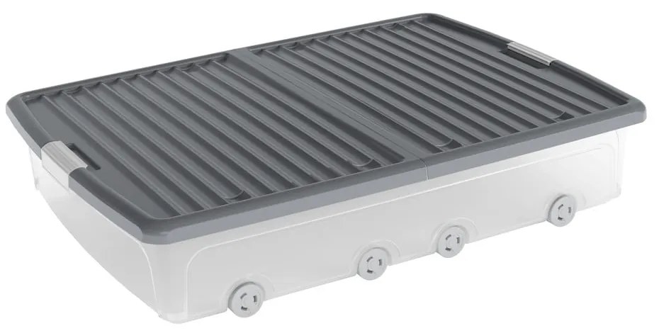 Plastový úložný box pod postel s víkem 79x58x16,5 cm W box underbed XL – KIS