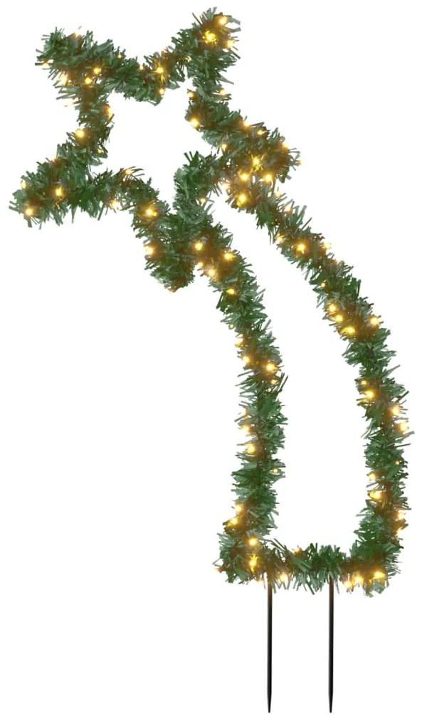 vidaXL Vánoční světelná dekorace s hroty Kometa 115 LED diod 89 cm