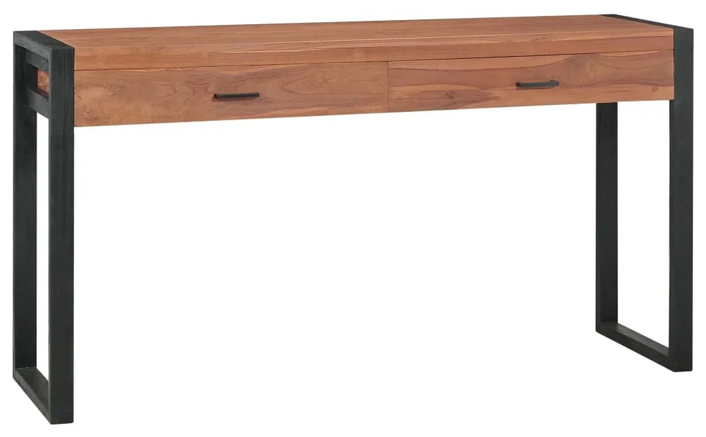 325269 vidaXL Psací stůl se 2 zásuvkami 140 x 40 x 75 cm recyklovaný teak