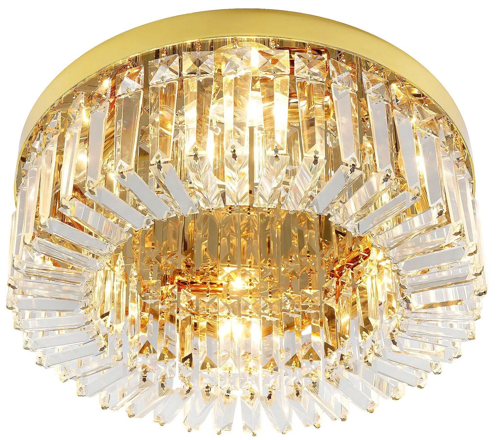 Toolight Toolight, stropní svítidlo 60cm, 8xE14, APP1729-8C, zlatá lesklá, OSW-06355