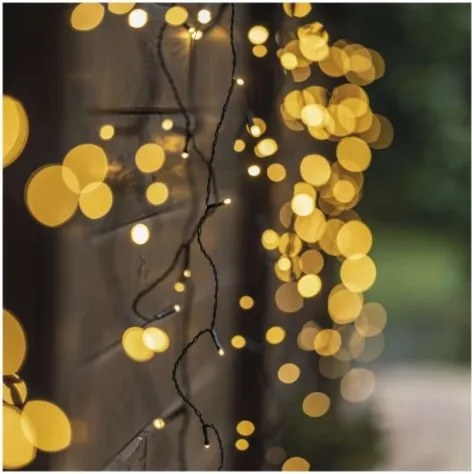 Propojovací vánoční řetěz bez zdroje EMOS Connecting D1CW01 ZY1441 100LED krápníky 2,5x0,9m teplá bílá