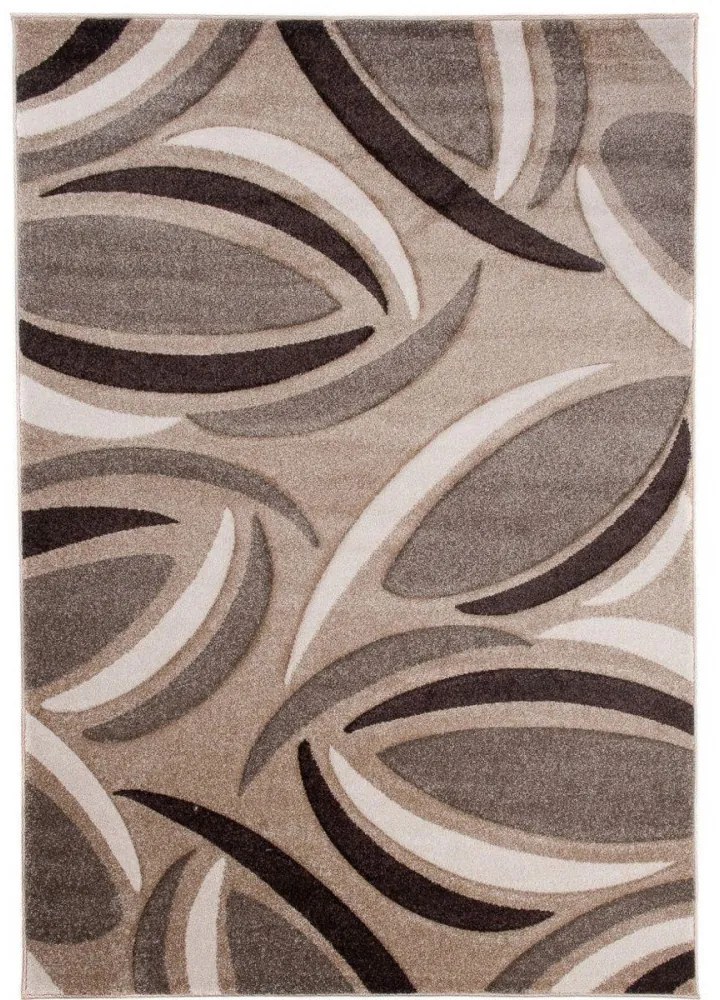 Kusový koberec Moderní tvary 4 béžový 2 80x150cm