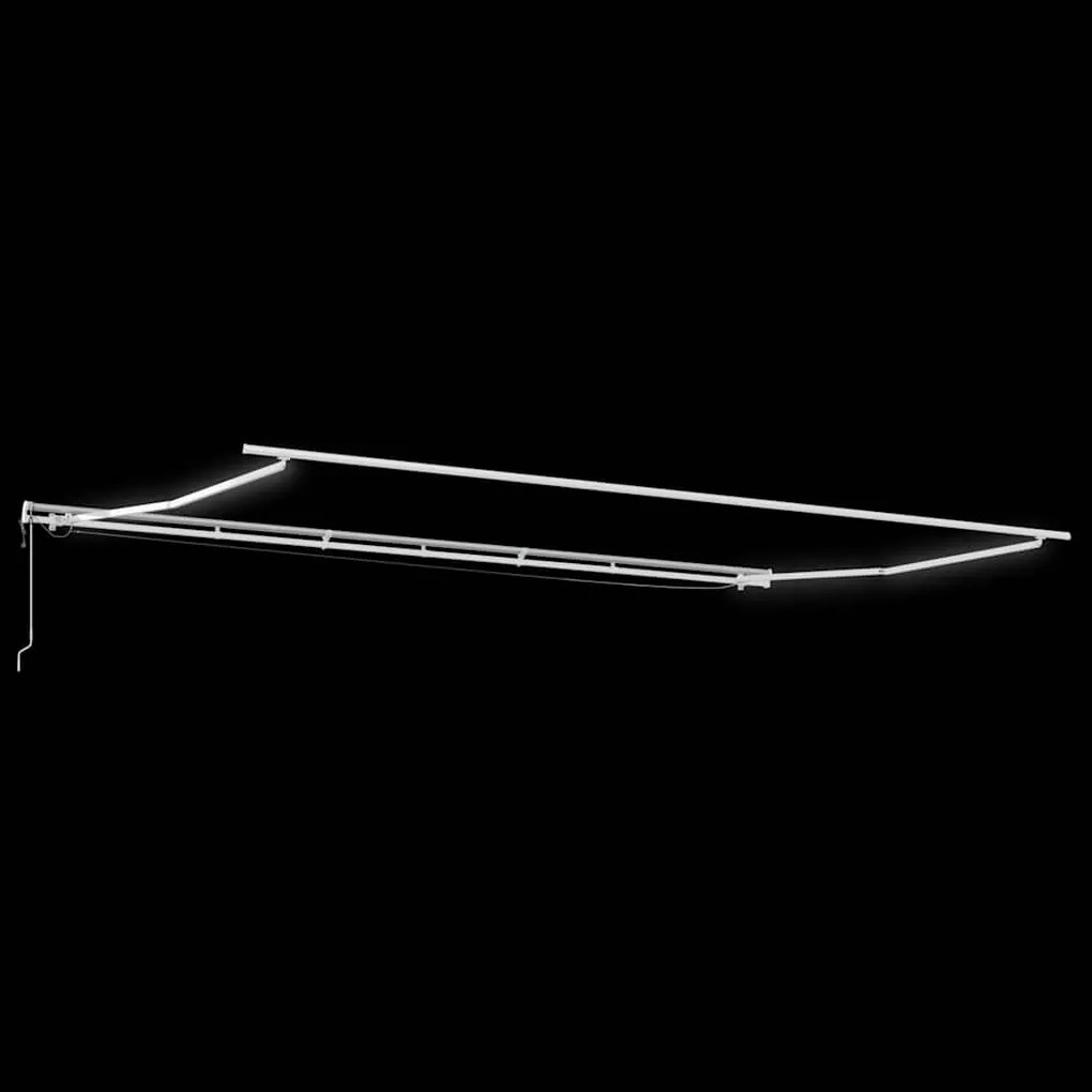 Automatická zatahovací markýza s LED antracit a bílá 600x300 cm 3215791