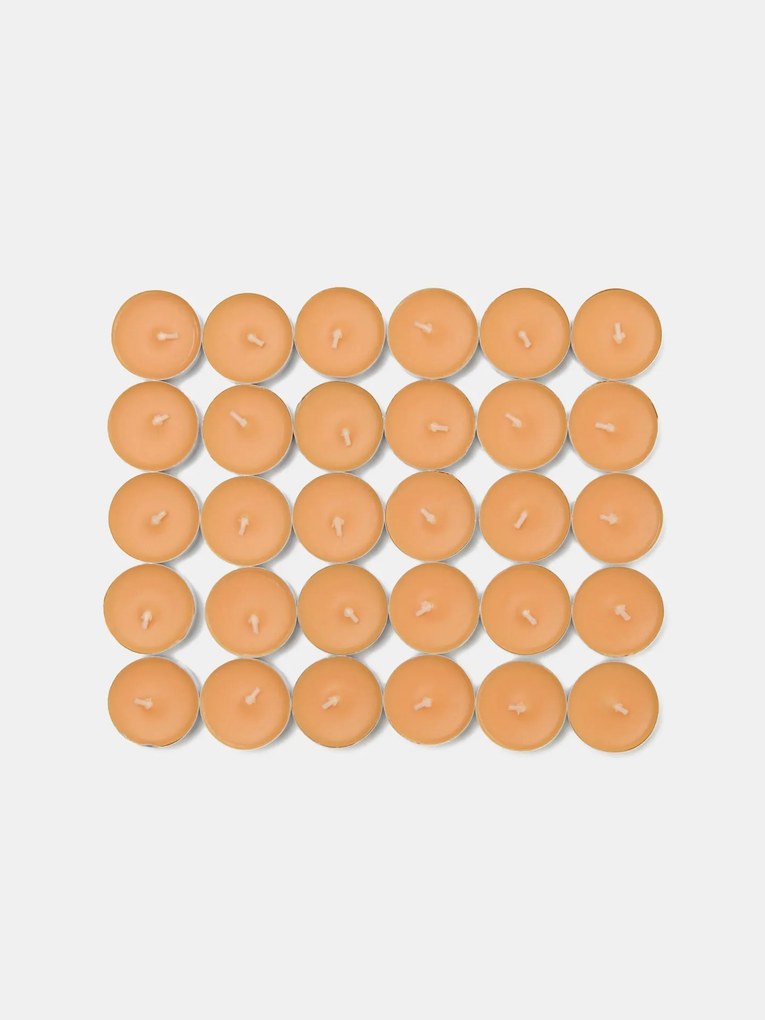 Sinsay - Sada čajových svíček Winter Orange 30 pack - oranžová