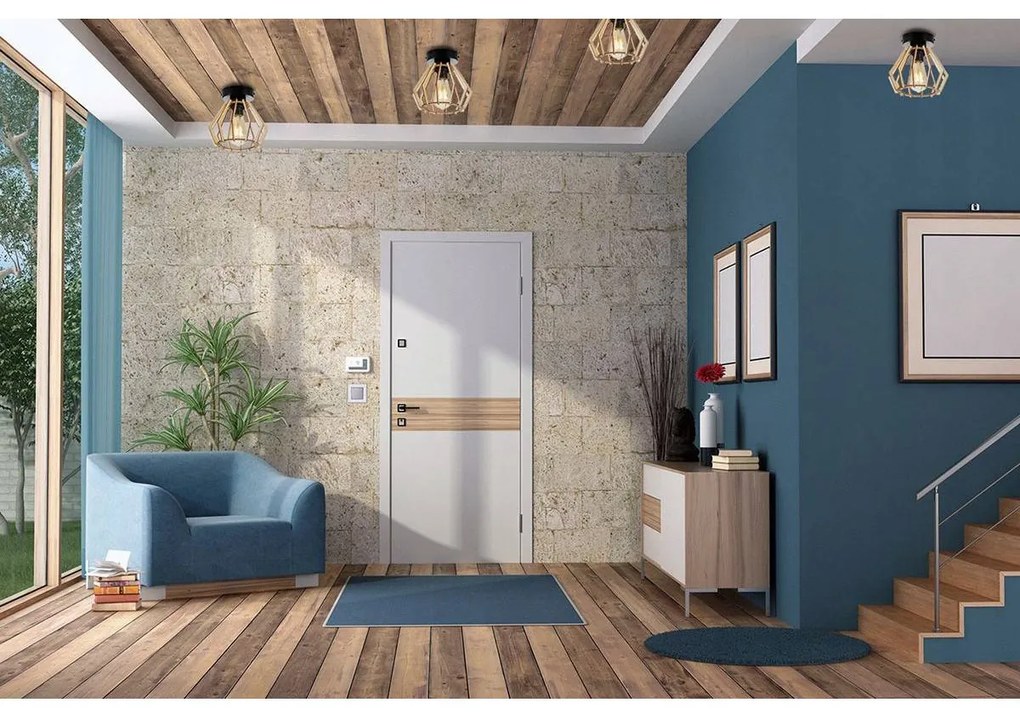 Stropní svítidlo Timber, 1x dřevěné stínítko
