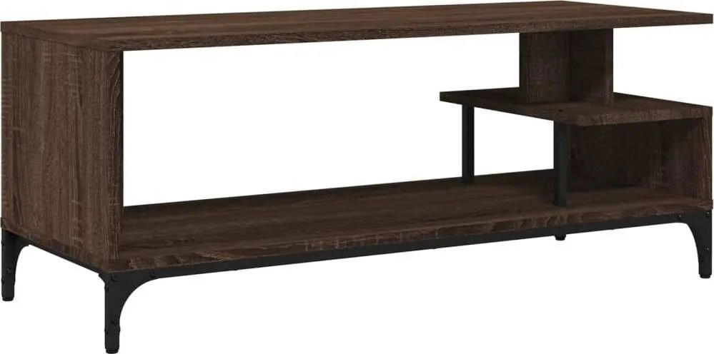 vidaXL TV stolek 102 x 40 x 41 cm kompozitní dřevo a ocel [842415] Barva: šedá sonoma