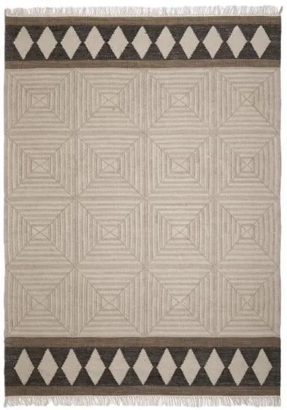 Diamond Carpets India, Ručně vázaný kusový koberec Villa Di Roma DE 2252 Multi Colour, 80x150, hnědá, chodba / předsíň