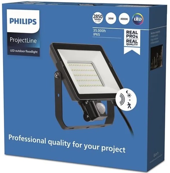 Philips - LED Venkovní reflektor se senzorem PROJECTLINE LED/30W/230V IP65 4000K