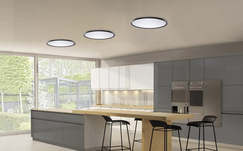 LED stropní svítidlo Cream 40 stmívatelný černé