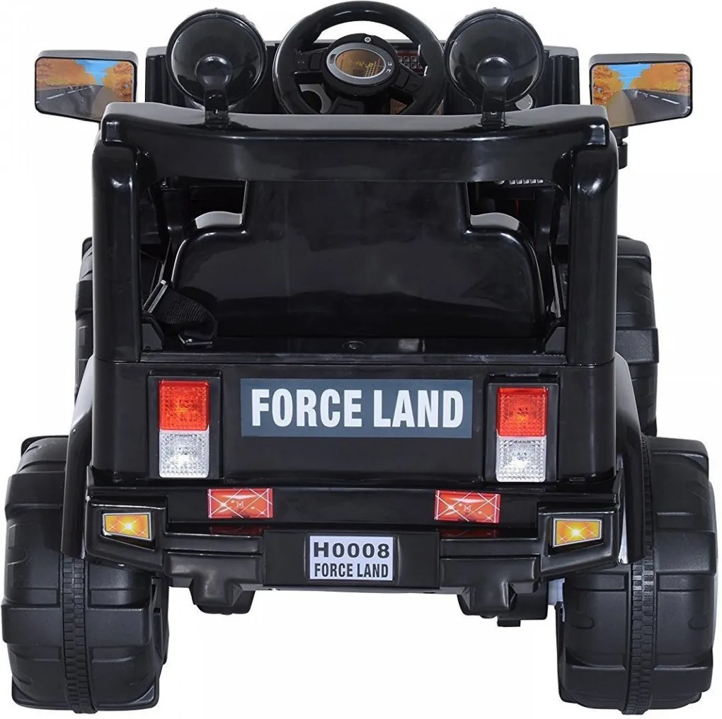 Goleto Dětské elektrické auto Jeep MP3, černé