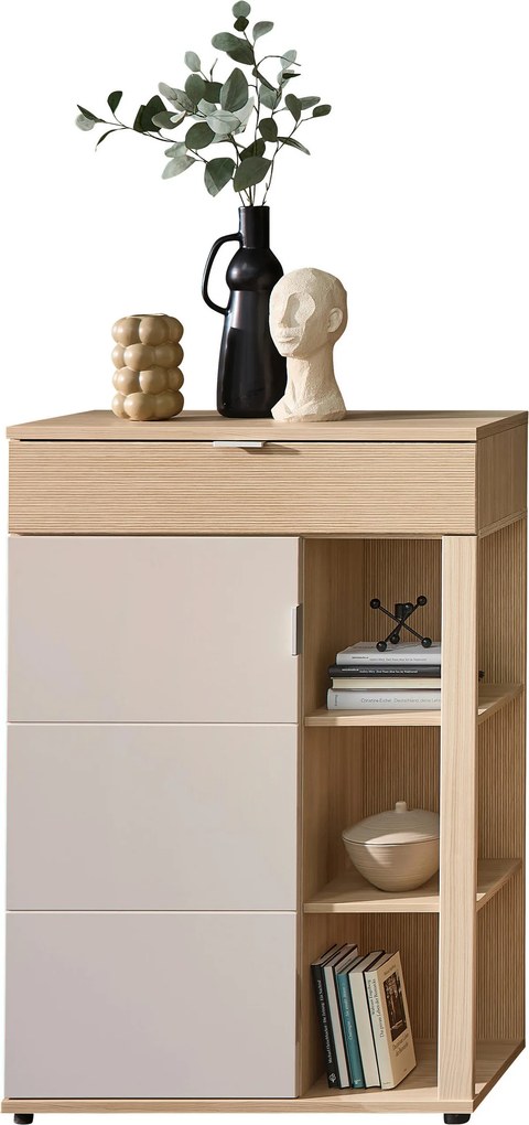 XXXLutz KOMODA, barvy dubu, kašmírová, 80/119/38 cm Stylife - Široké komody - 002737047208