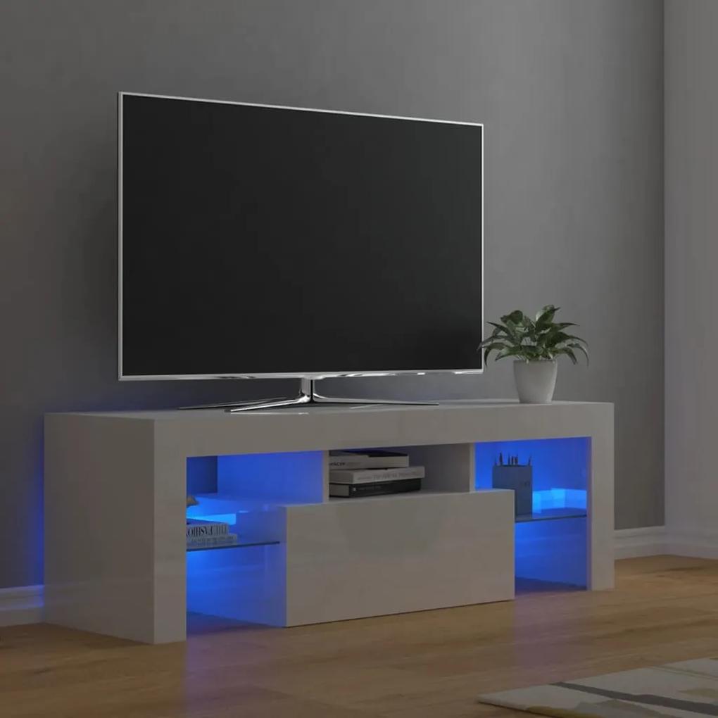 vidaXL TV skříňka s LED osvětlením 120x35x40 cm [815668] Barva: Černá