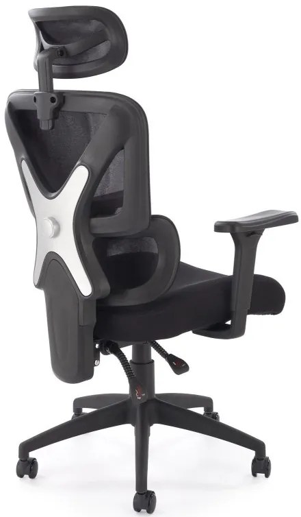 Kancelářská ergonomická židle ASTRAL — síť / látka, černá